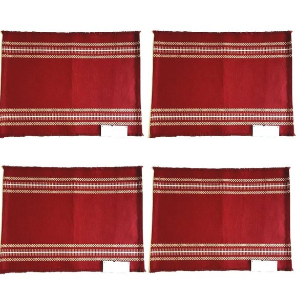 Threshold | Kitchen | Threshold Placemats Set Of 4 4 X 19 Inches Red ...